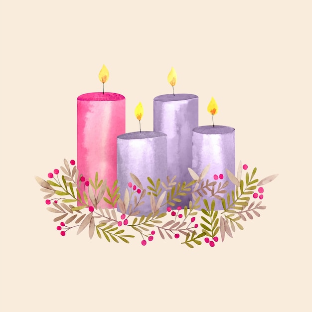 Advent Wreath Symbolism and Candles 1st Grade Flashcard | Wayground