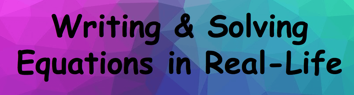 Writing Equations for Real-World Scenarios 8th Grade Flashcard ...