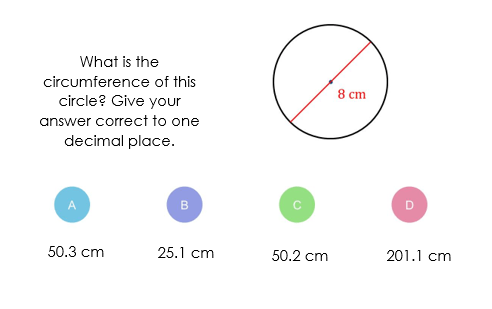 Flashcard Review: Circumference of Circles 7th Grade Flashcard | Quizizz