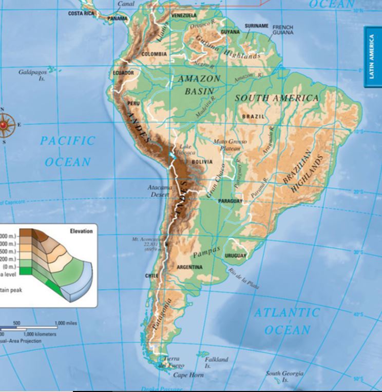 Geography of South America Flashcards