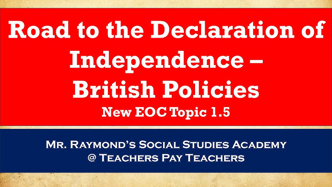 British Policies and DOI 7th Grade Flashcard | Wayground