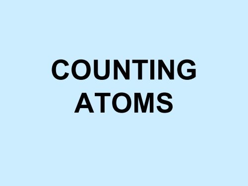 Chemical Formula Atom Counting Flashcard