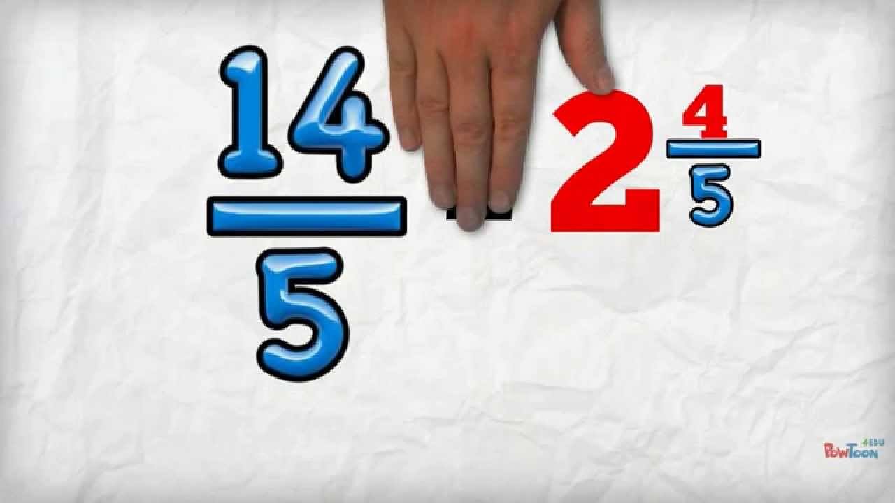 Converting Between Mixed Numbers and Improper Fractions 6th Grade ...