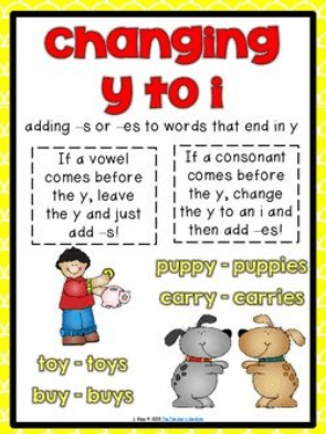 Changing Final Y to I 4th Grade Quiz | Quizizz