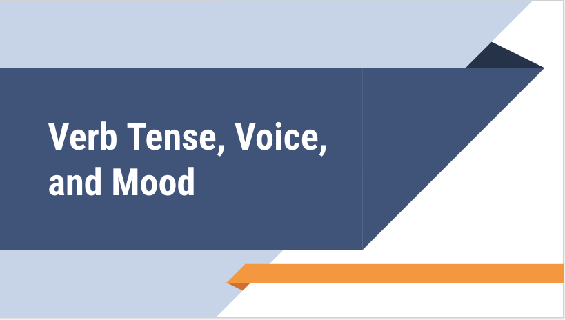 Verbs Test-Mood, Voice, and Tense 6th - 8th Grade Flashcard | Wayground ...