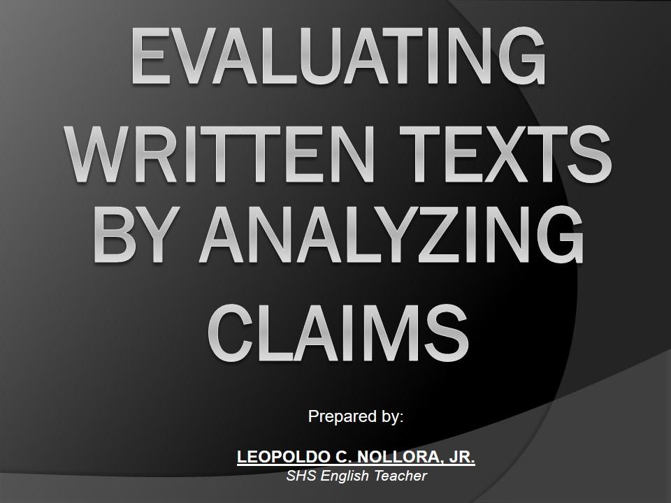 Evaluating Claim 8th Grade Quiz | Quizizz