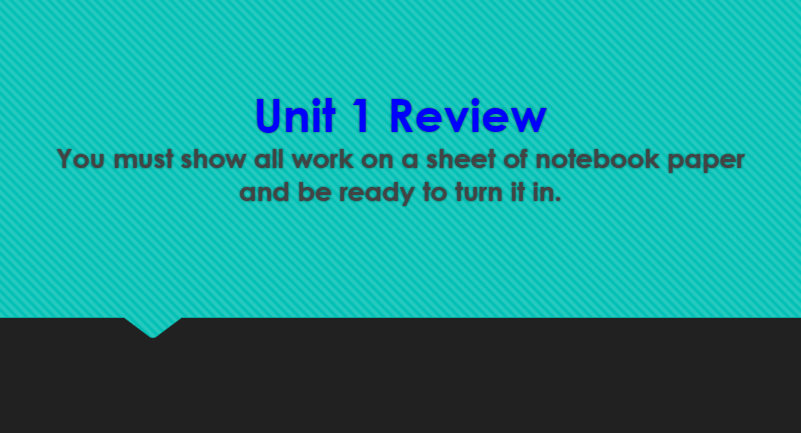 Unit 1 review - modeling linear functions 9th Grade Flashcard | Wayground